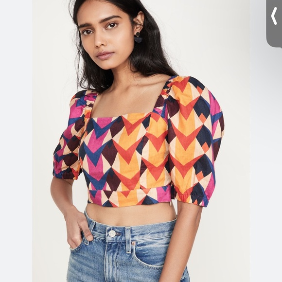 FARM Rio | Tops | Nwt Farm Rio Lindeza Crop Top | Poshmark